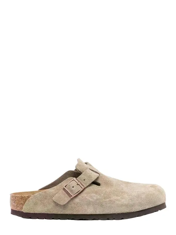 BIRKENSTOCK Boston Suede Slippers - Brown