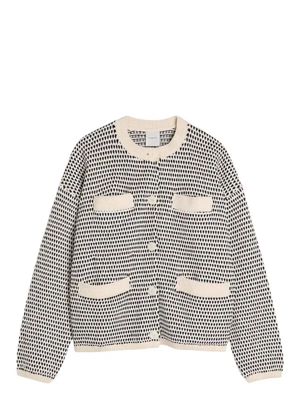 Varley Textured Knit Jacket - Cream