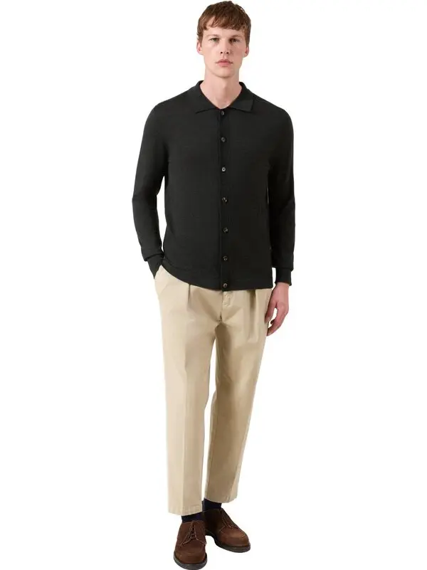 AUTORE Cotton Gabardine Pants - Beige