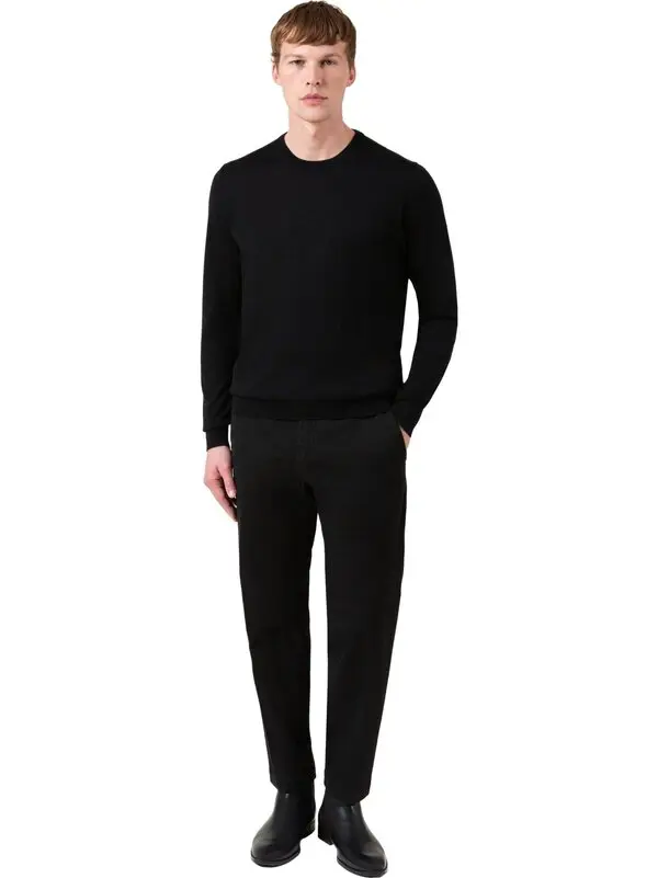 AUTORE Newman Cotton Trousers - Nero