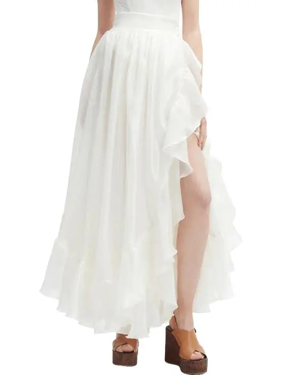 Bardot Mirella Wrap Maxi Skirt - Ivory