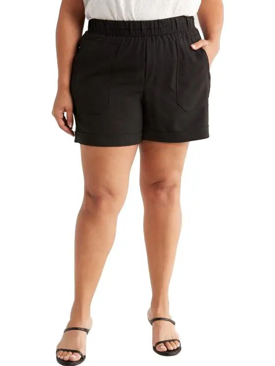 Wit & Wisdom Skyrise Patch Pocket Shorts - Black