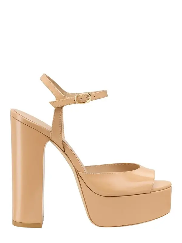STUART WEITZMAN Dayna Boost Platform Sandals - Adobe