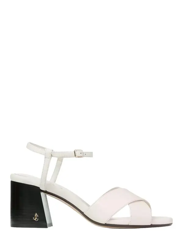 JIMMY CHOO Valla 65mm Sandals - White