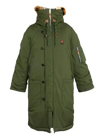 Kenzo Polyester-blend Military Coat - Green