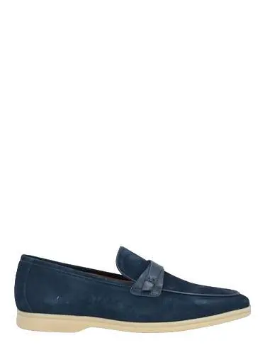GIOVANNI CONTI Leather Loafers - Navy