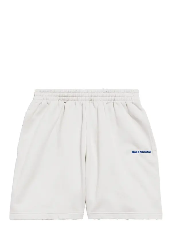 Balenciaga Back Shorts - White