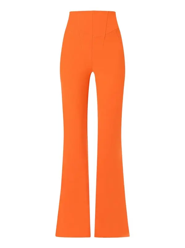 Herve Leger The Priscilla High-rise Bootcut Pants - Sunset