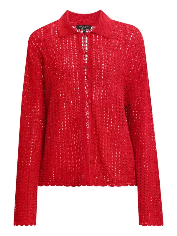 Rag & Bone Khloe Crochet Cardigan - Prtrd
