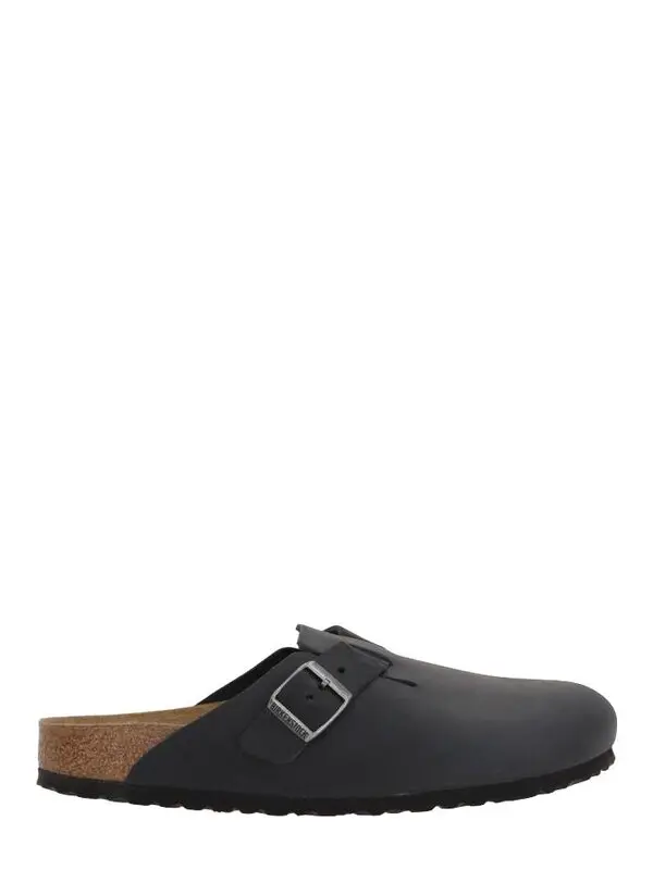 BIRKENSTOCK Flat Mules - Black