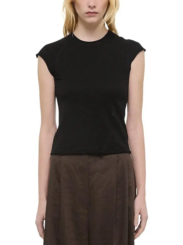 Helmut Lang Twisted Spliced Top - Black