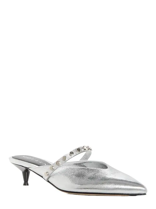 Alexander McQueen Embellished Mules - Cloud/ivory