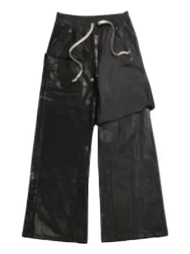 Rick Owens Denim Geth Belas Pants - Black