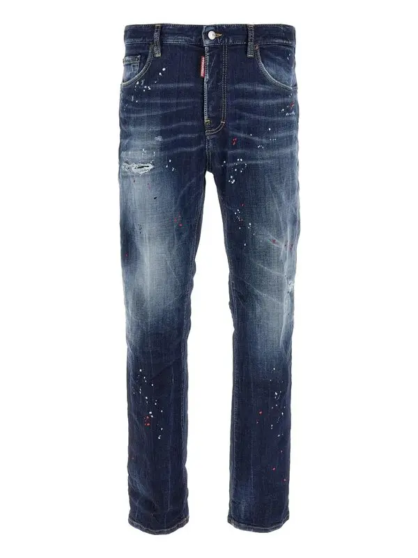 Dsquared2 Cotton Denim Jeans - Blue