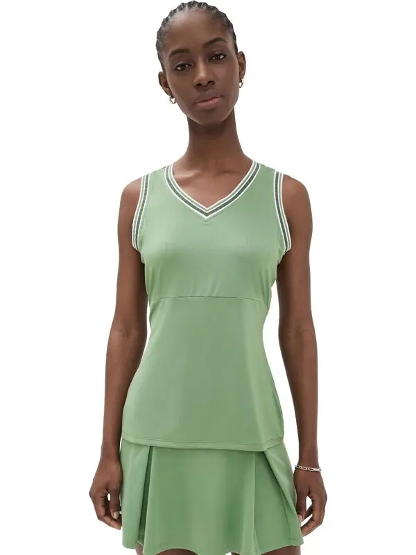 HEAD X Veronica Beard Tank Top - Sage