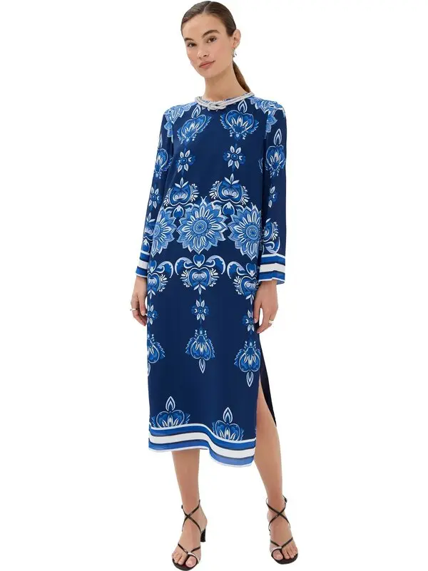 Borgo De Nor Seraphina Crepe Midi Dress - Multi