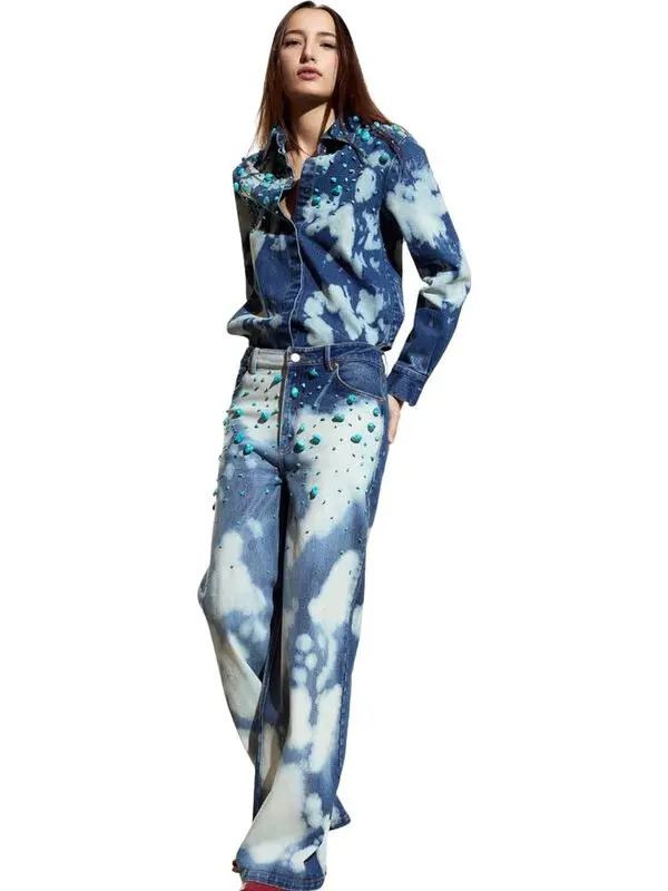 Cynthia Rowley Marfa Jeans - Bleach Wash