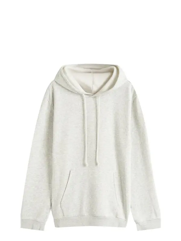 SKIMS Classic Fleece Hoodie - Light Heather Grey