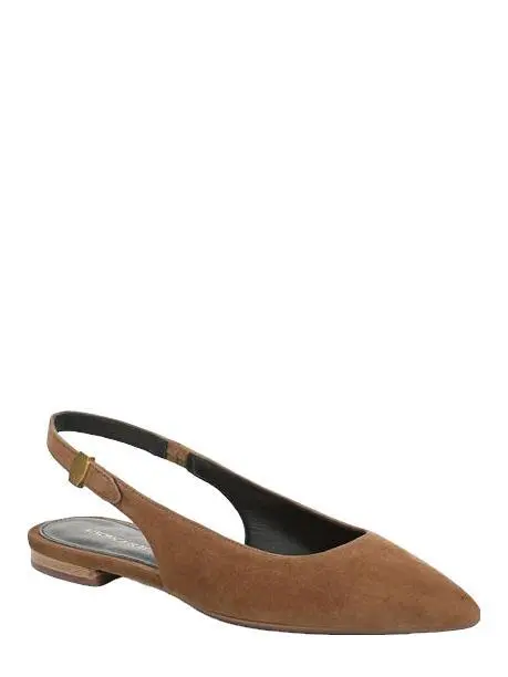 Veronica Beard Shina Slingback Pointed Toe Flat - Hazelwood