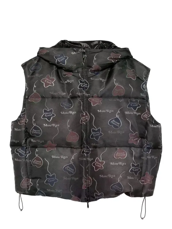 MASU Padded Down Vest - Black