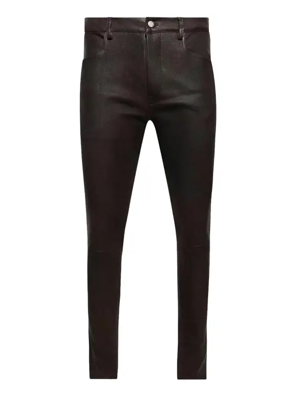 Rick Owens Leather Pants - Brown