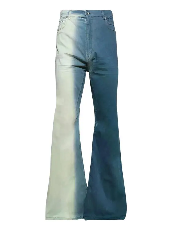 Rick Owens Ombré Flared Jeans - Blue