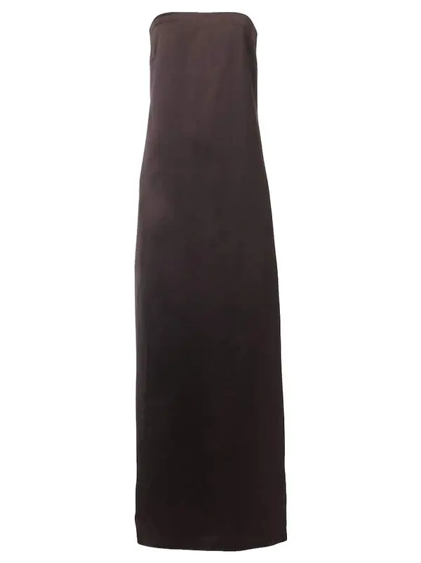 THE ROW Dolci Silk-blend Gown - Brown
