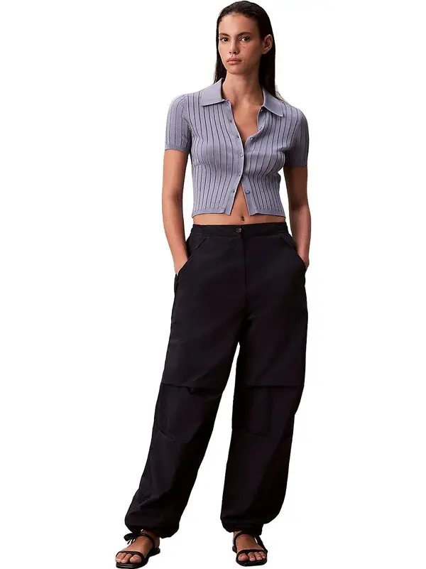 Calvin Klein Crinkle Nylon Parachute Pants - Sky Captain
