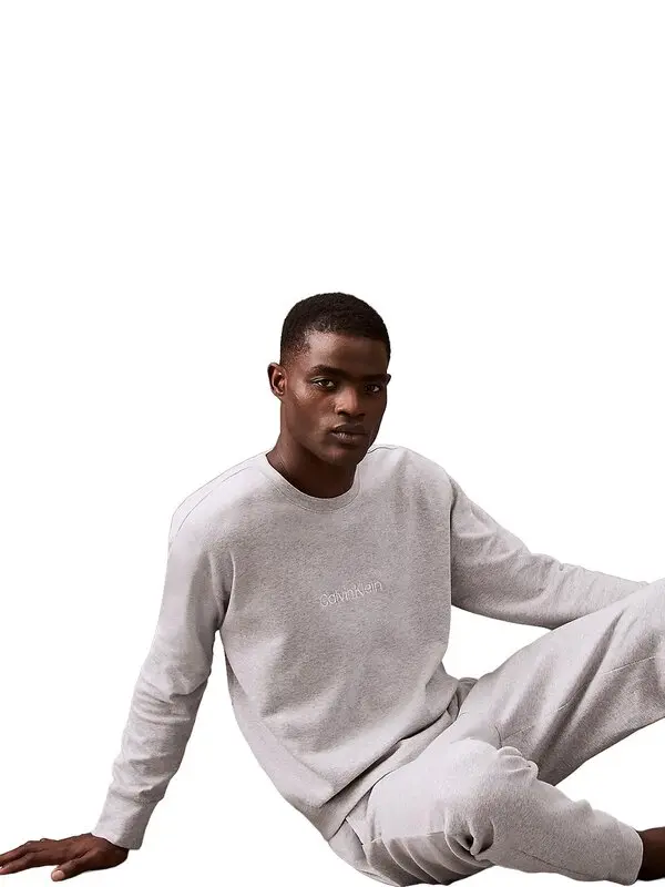 Calvin Klein Terry Lounge Sweatshirt - Medium Grey Heather