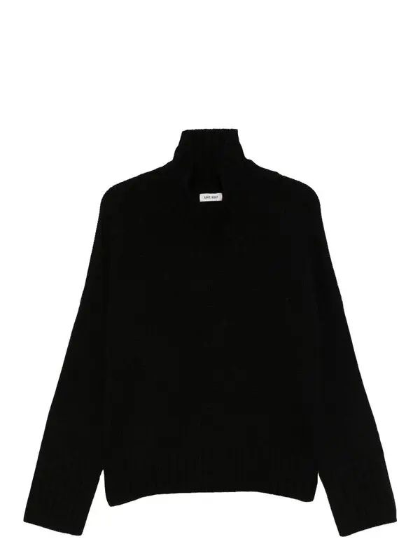 Soft Goat Girlfriend Cashmere Turtleneck Jumper - Black