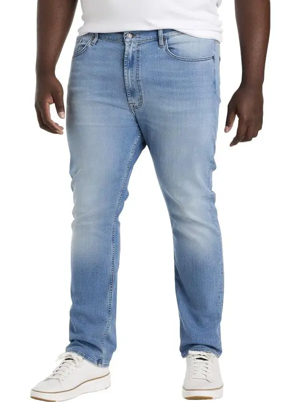 7 For All Mankind Big & Tall Straight Leg Jeans - Pacific Blue