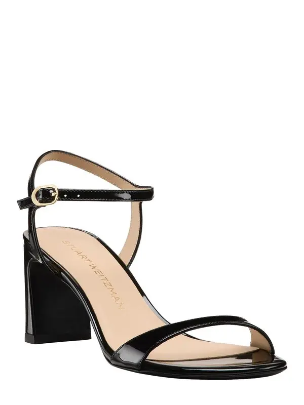 STUART WEITZMAN Babette Ankle Strap Sandal - Black