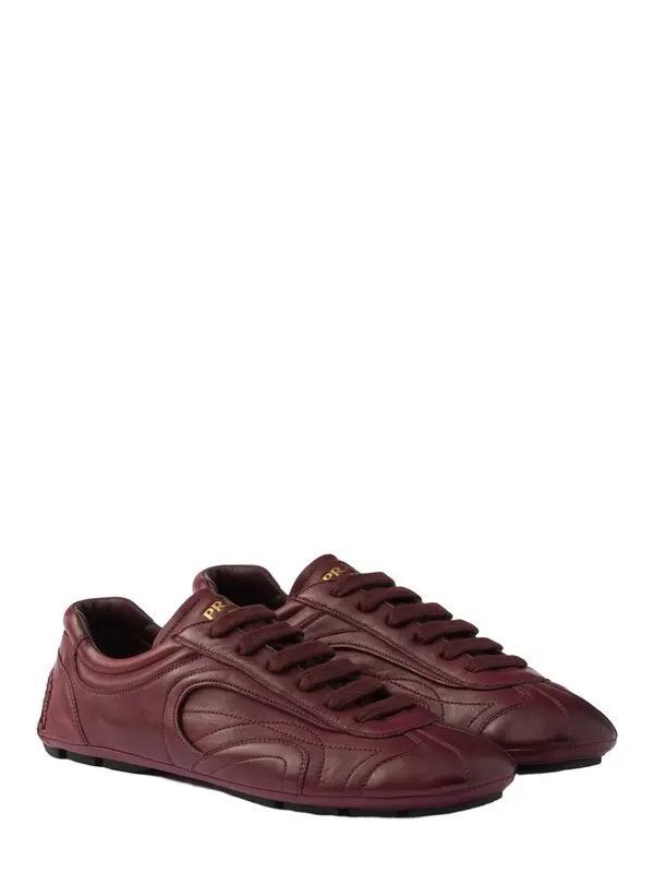 Prada Montecarlo Re-edition 2005 Nappa Leather Sneakers - Burgundy