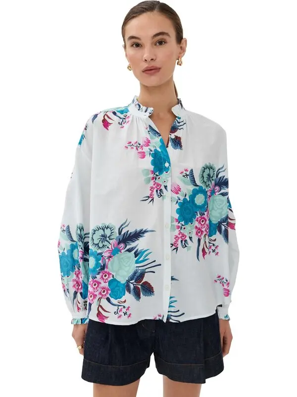 Alix Of Bohemia Poet Juneberry Blouse - White