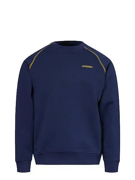 MANORS X Reebok Crewneck Cotton-jersey Sweatshirt - Navy