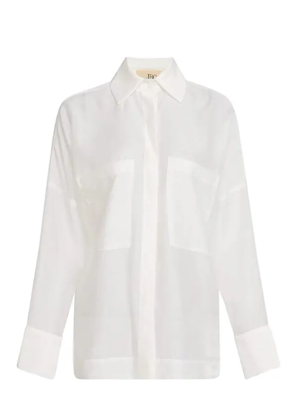 JBQ Cassius Linen-blend Shirt - Ecru
