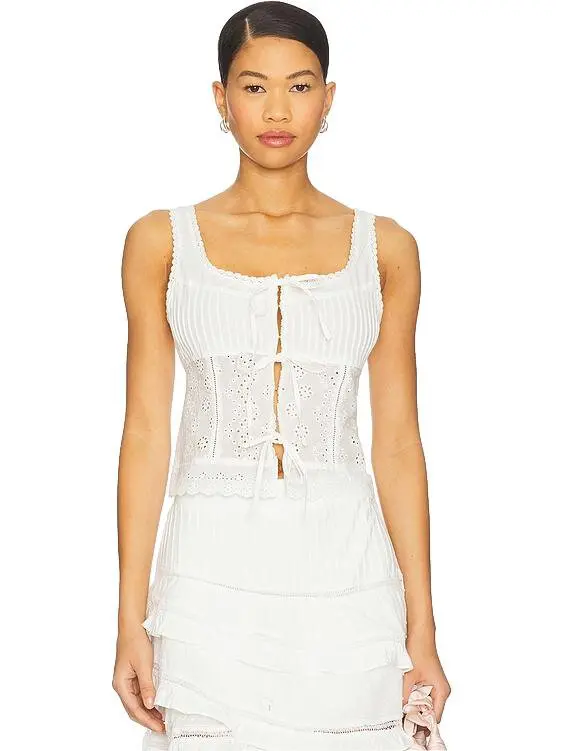 Astr The Label Kensley Top - White