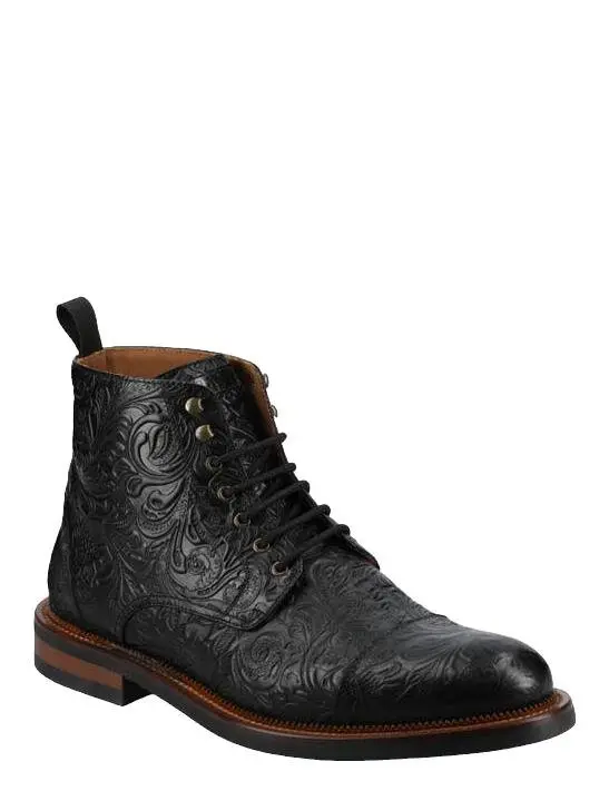 Taft The Rome Leather Dress Boot - Black Floral