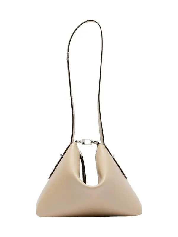 TOTÊME Scoop Leather Shoulder Bag - Beige