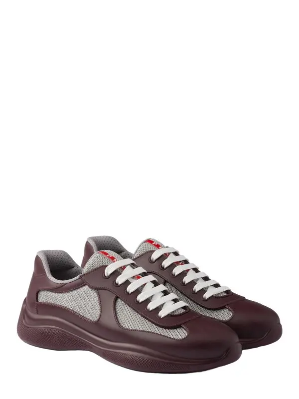 Prada America's Cup Sneakers - Amaranth Red/maize Yellow