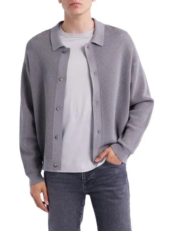 FRAME Open Stitch Cardigan - Cloud Grey