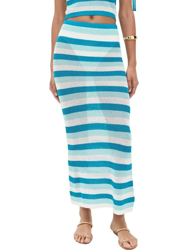 SEVEN WONDERS Hazel Midi Skirt - Blue Multi