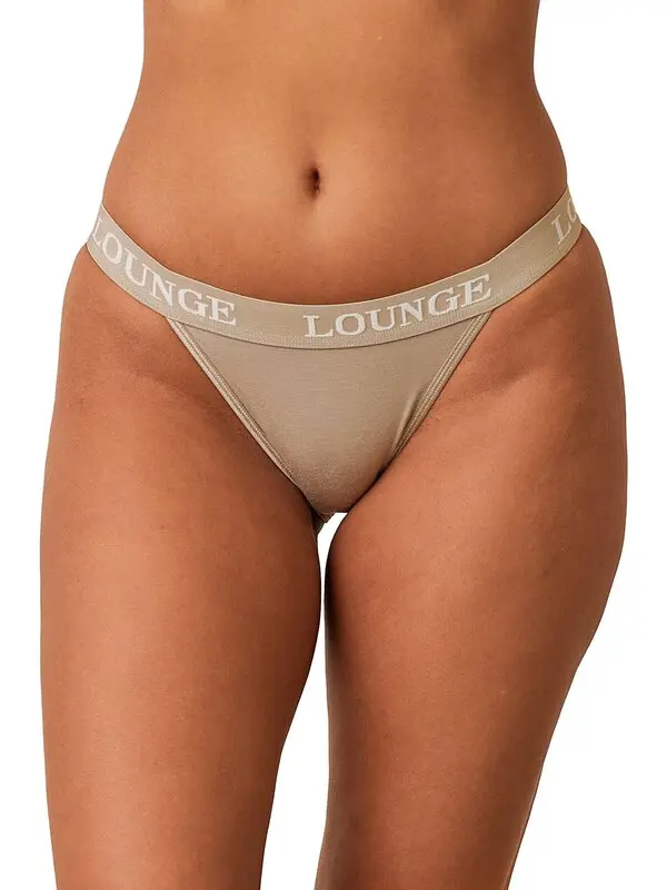 Lounge Bamboo Triangle Briefs - Oat