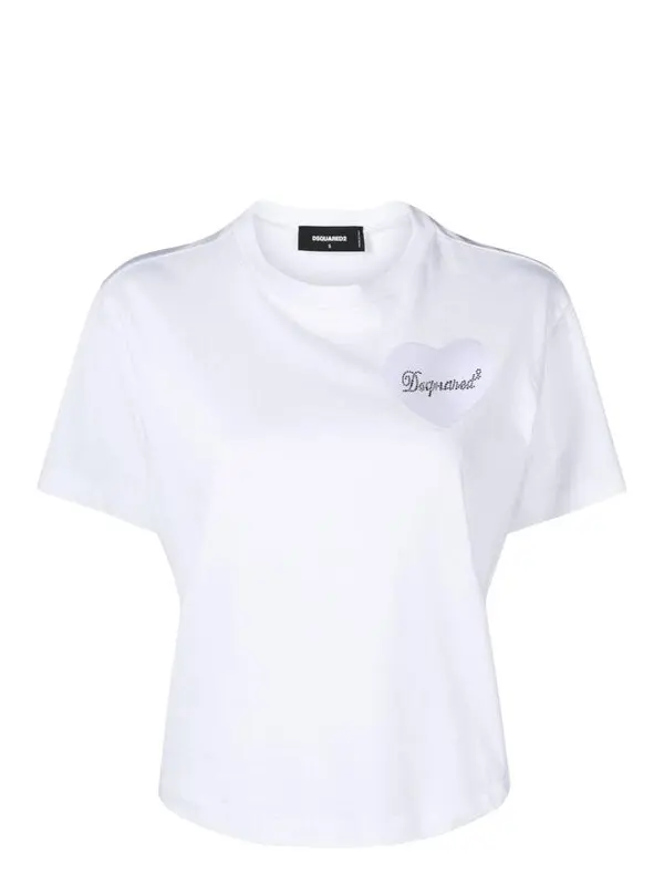 Dsquared2 Boxy-fit Cotton T-shirt - White