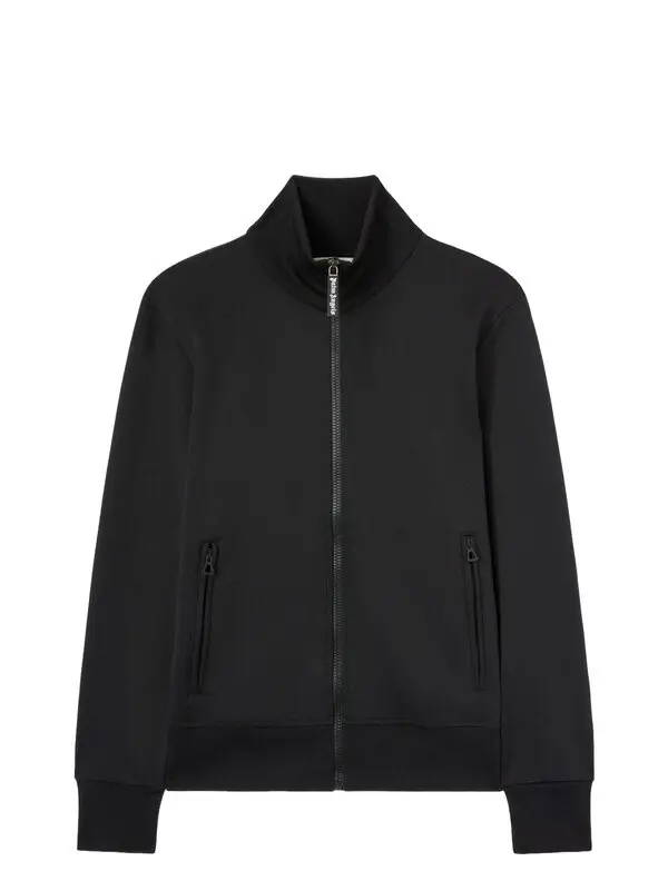 Palm Angels Logo Zipped Track Jacket - Black