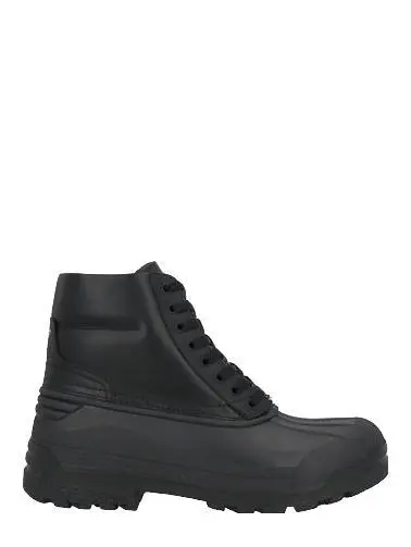 Emporio Armani Ankle Boots In Cow Leather - Black