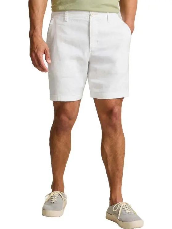 Tommy Bahama Linen-cotton Herringbone Shorts - White