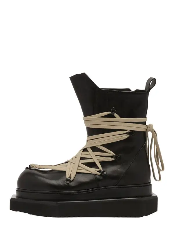 Rick Owens Megalace Turbo Cyclops Boot - Black
