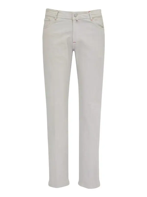 Kiton Logo-patch Jeans - Grey