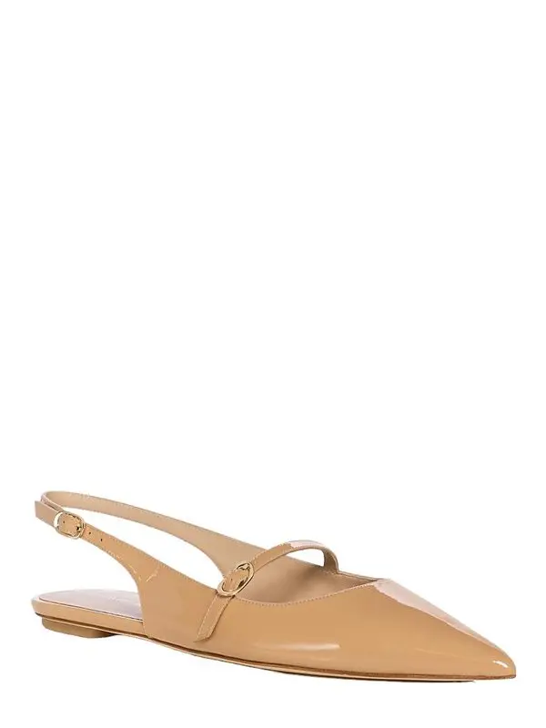 STUART WEITZMAN Emilia Mary Jane Flats - Adobe